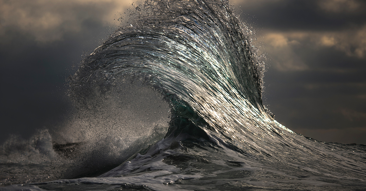 A photographer captures the visual symphony of waves over the course of ...