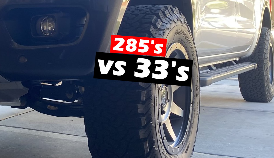 Are 285 tires the same as 33? - Hasan Jasim
