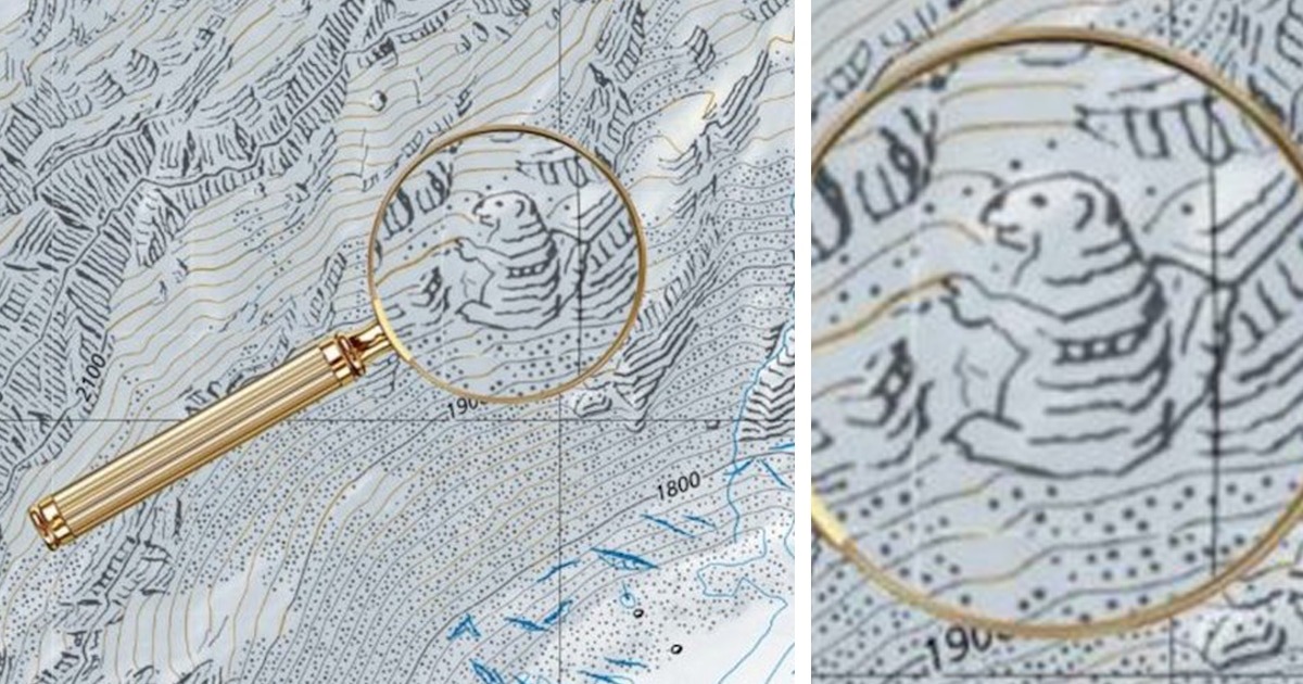 For Decades, Cartographers Have Been Secretly Hiding Illustrations ...