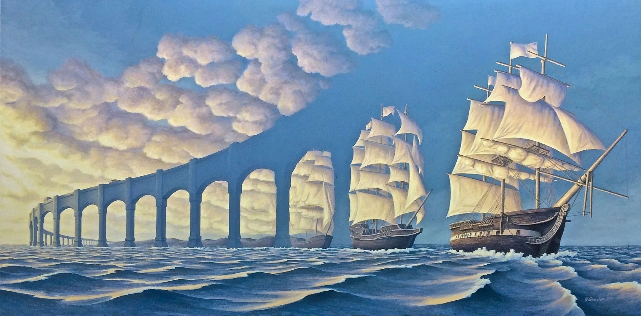 Two Magical Scenes are Merged into One in Surreal Optical Illusion ...
