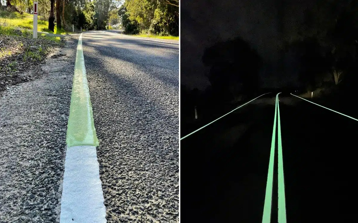 Australia Implements ‘Glow In The Dark’ Road Markings To Improve Safety ...