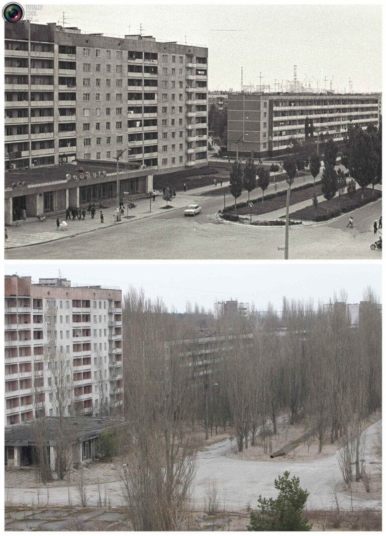 Haunting Before and After Pictures Unveil the True Impact of Chernobyl ...
