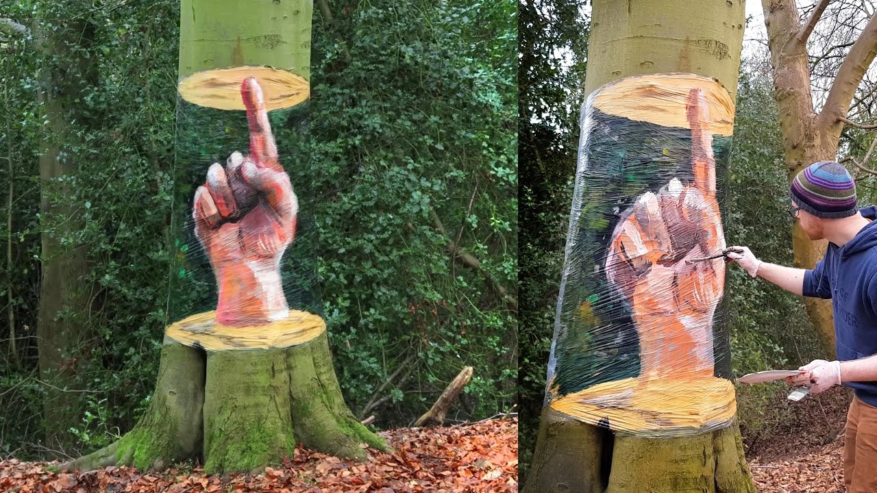 A Talented Artist Turns a Tree into an Incredible Illusion – Prepare to ...