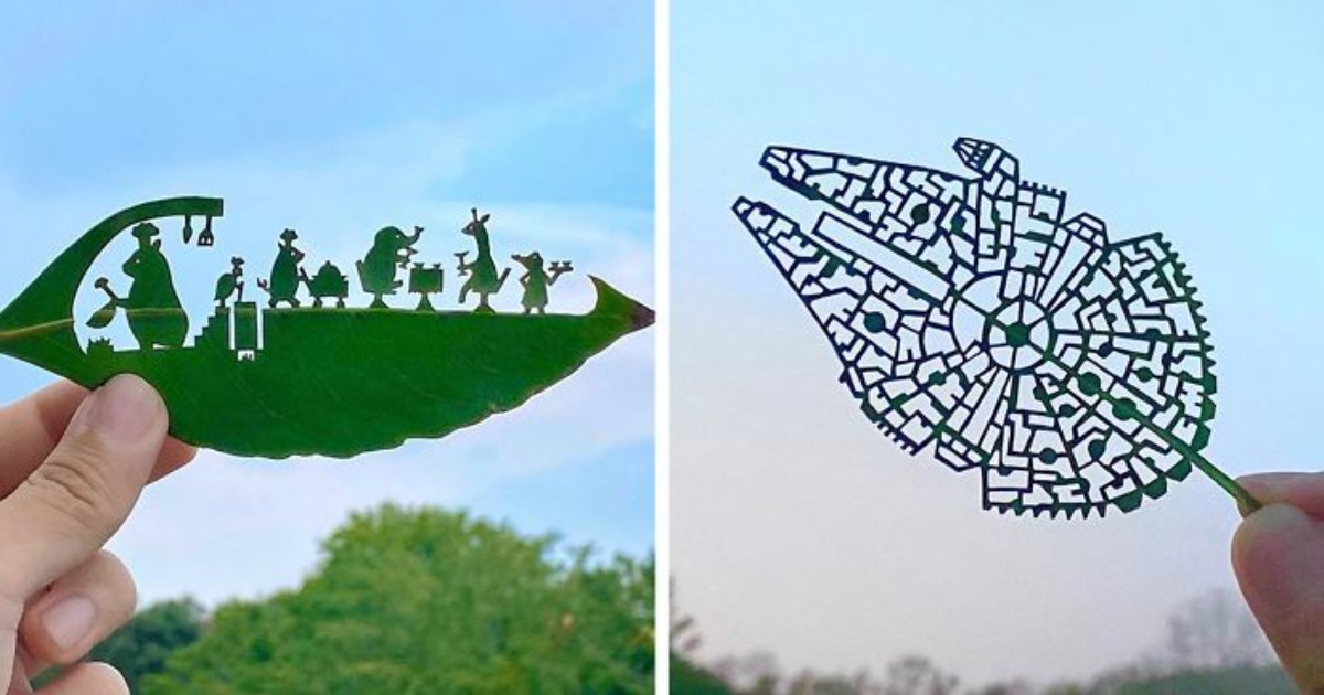 Artist Unleashes Imagination Through Intricate Leaf Carvings - Hasan Jasim