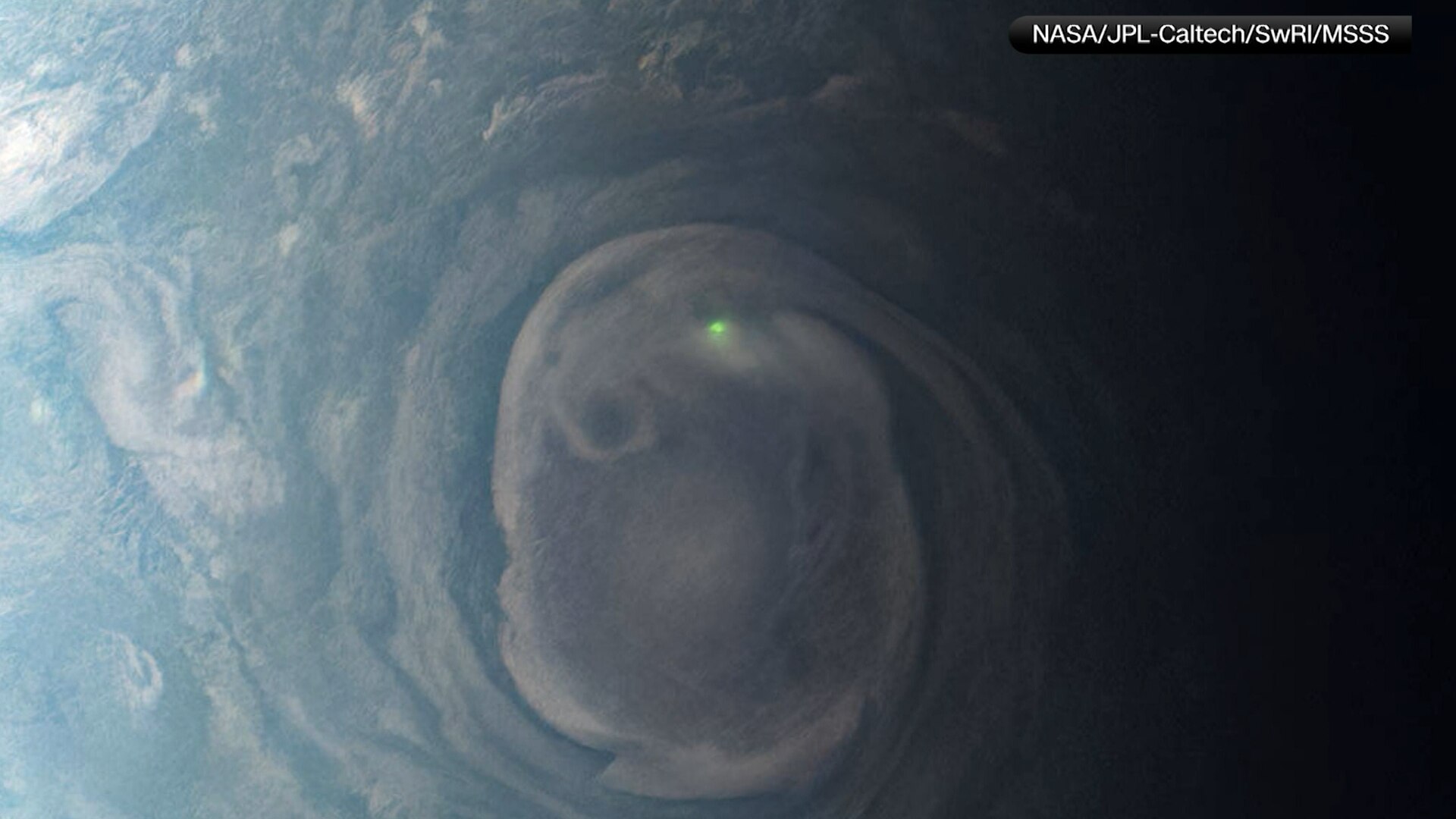 NASA spots eerie green light on Jupiter and captures image - Hasan Jasim