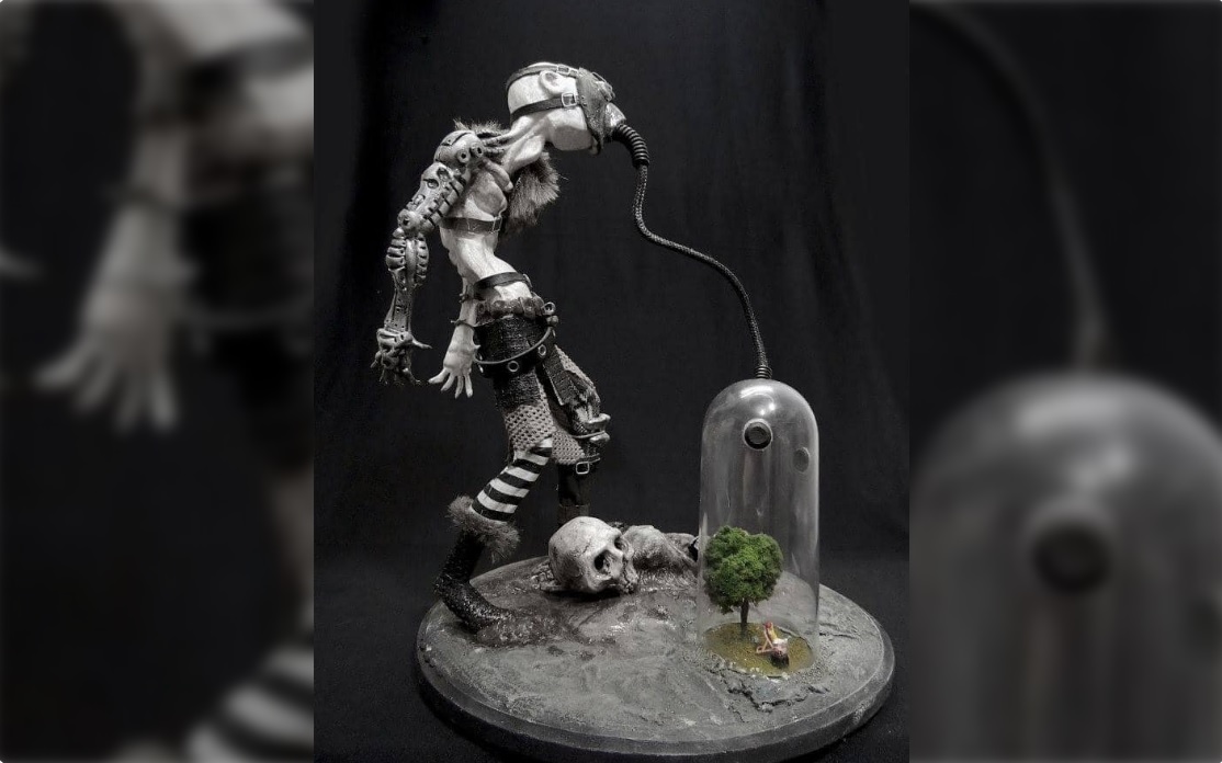 Man Breathing from the Last Tree on Earth: A Poignant Photo - Hasan Jasim
