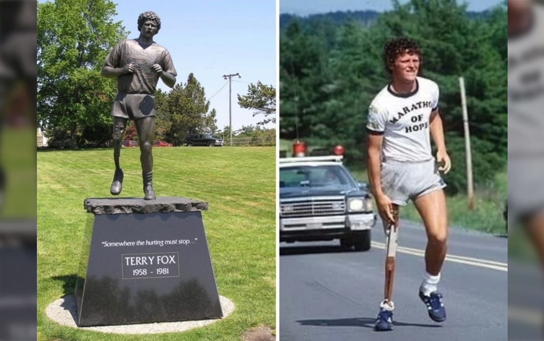 The story of Terry Fox, who ran without a leg for 143 days to help ...