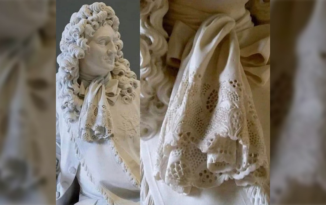 Unveiling the Masterful Craftsmanship: The Marble Lace Neckerchief ...