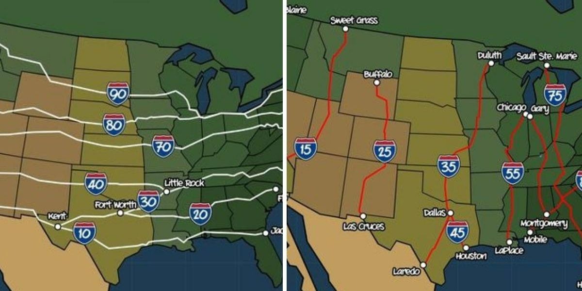 Video explains the surprisingly cool way U.S. highways are numbered ...