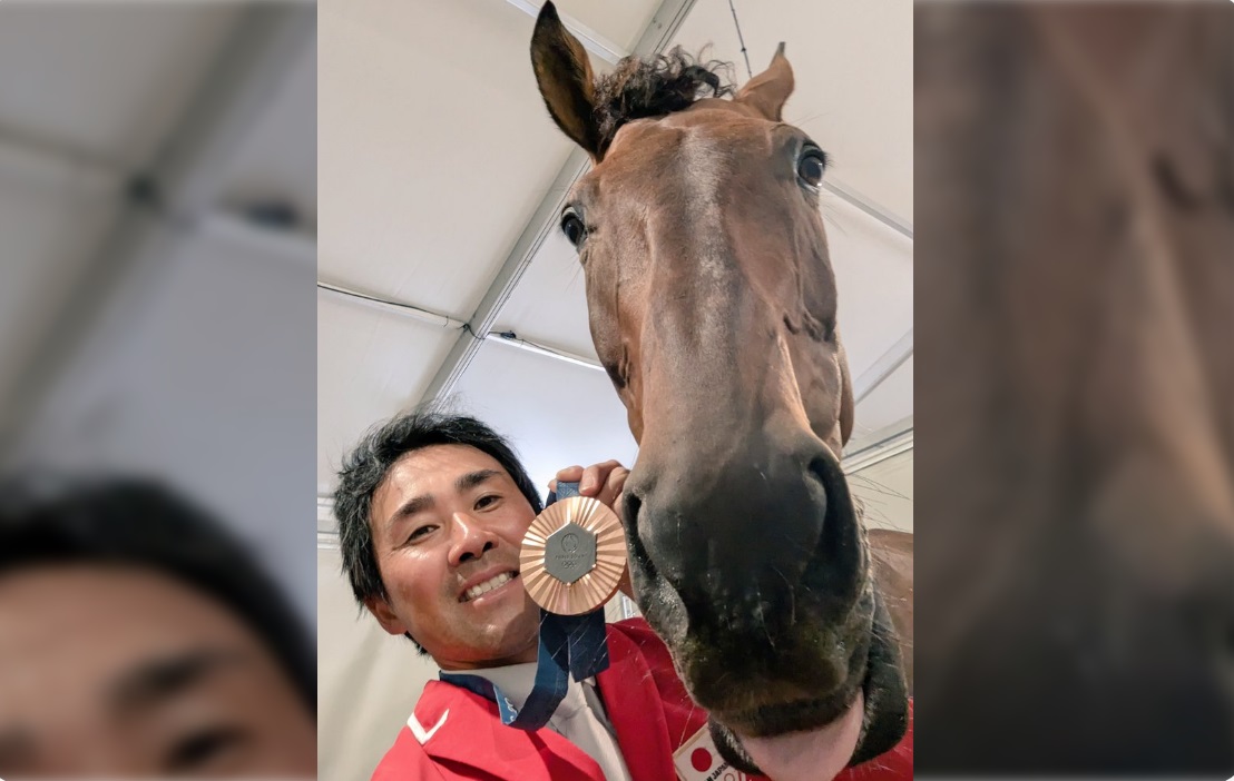 A Winning Selfie: Equestrian Star Celebrates with His Horse - Hasan Jasim