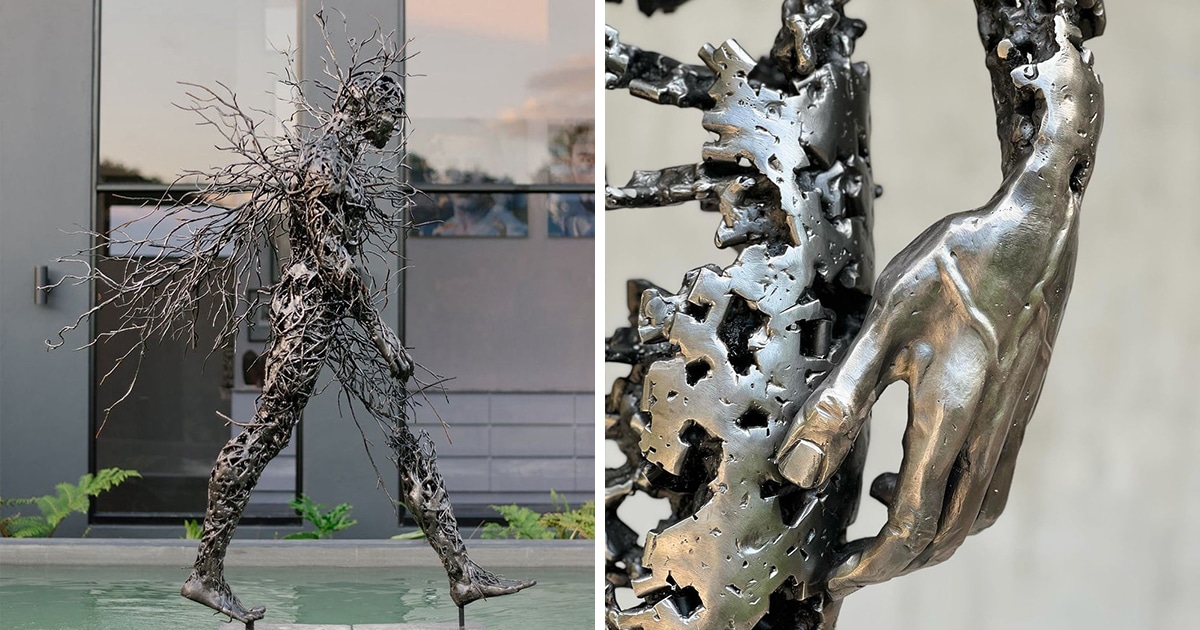 Fragmented Steel Sculptures Capture the Fragility of Human Life - Hasan ...