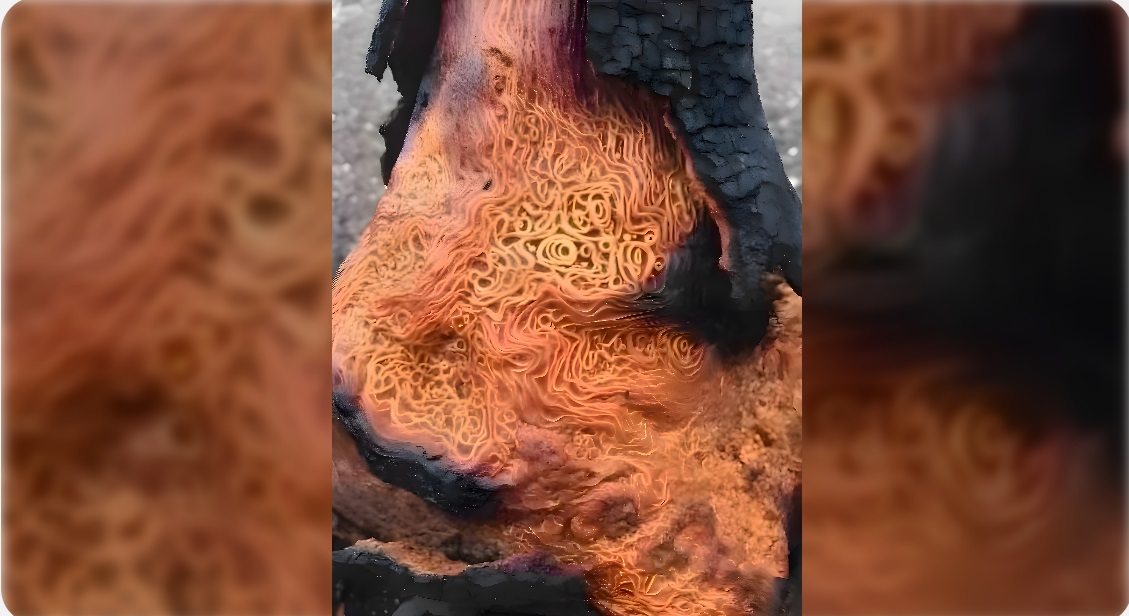 Nature’s Hidden Beauty: A Tree’s Exposed Vascular System - Hasan Jasim